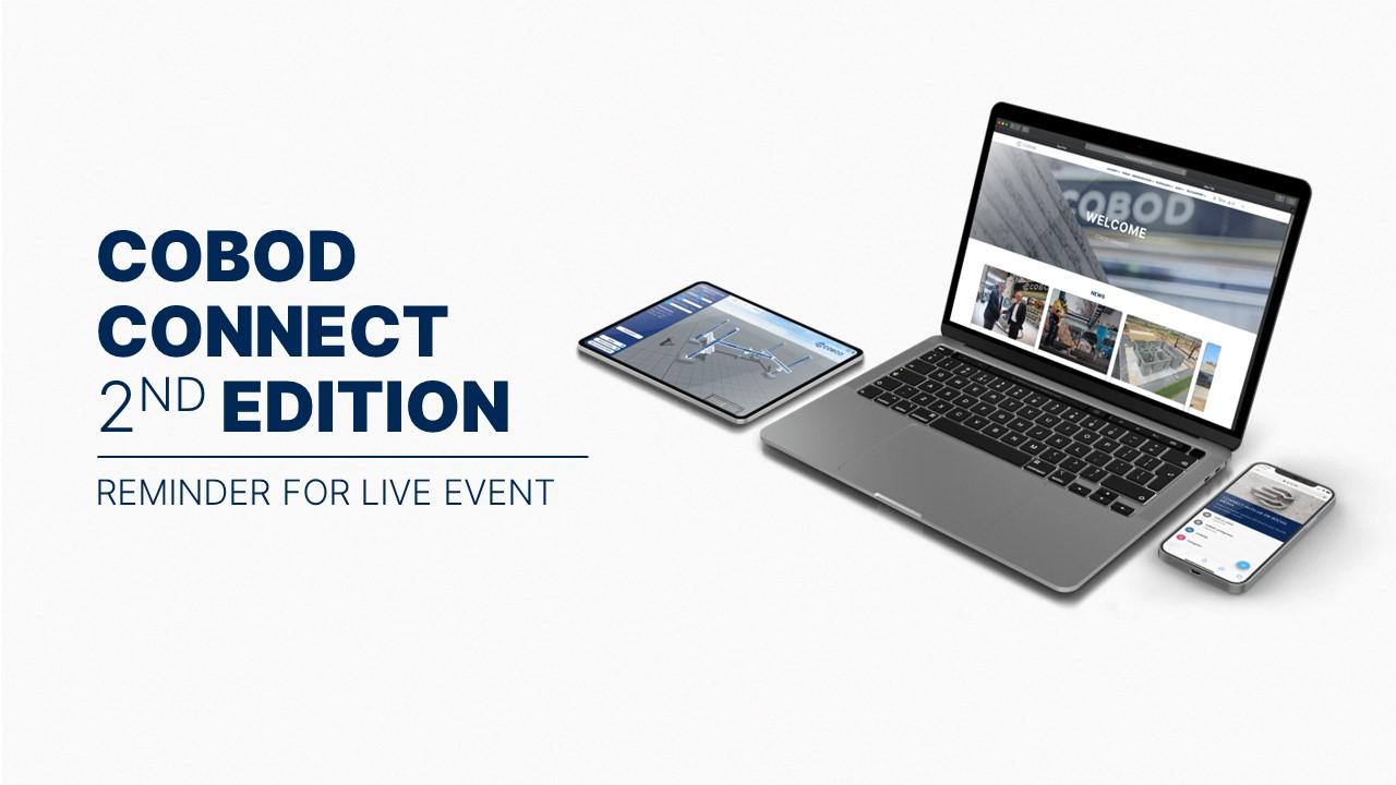 COBOD CONNECT 2ND EDITION REMINDER